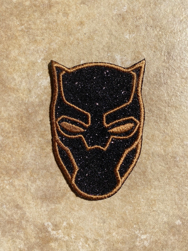 Black Panther Patch Inspired Chadwick Boseman / Wakanda / Memorable / Sparkly Patch - Etsy