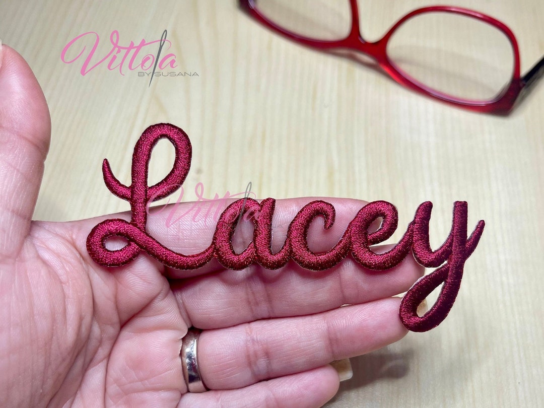 Custom Name Patch - Personalized M - Iron on - Kids - Bride - Groom ...