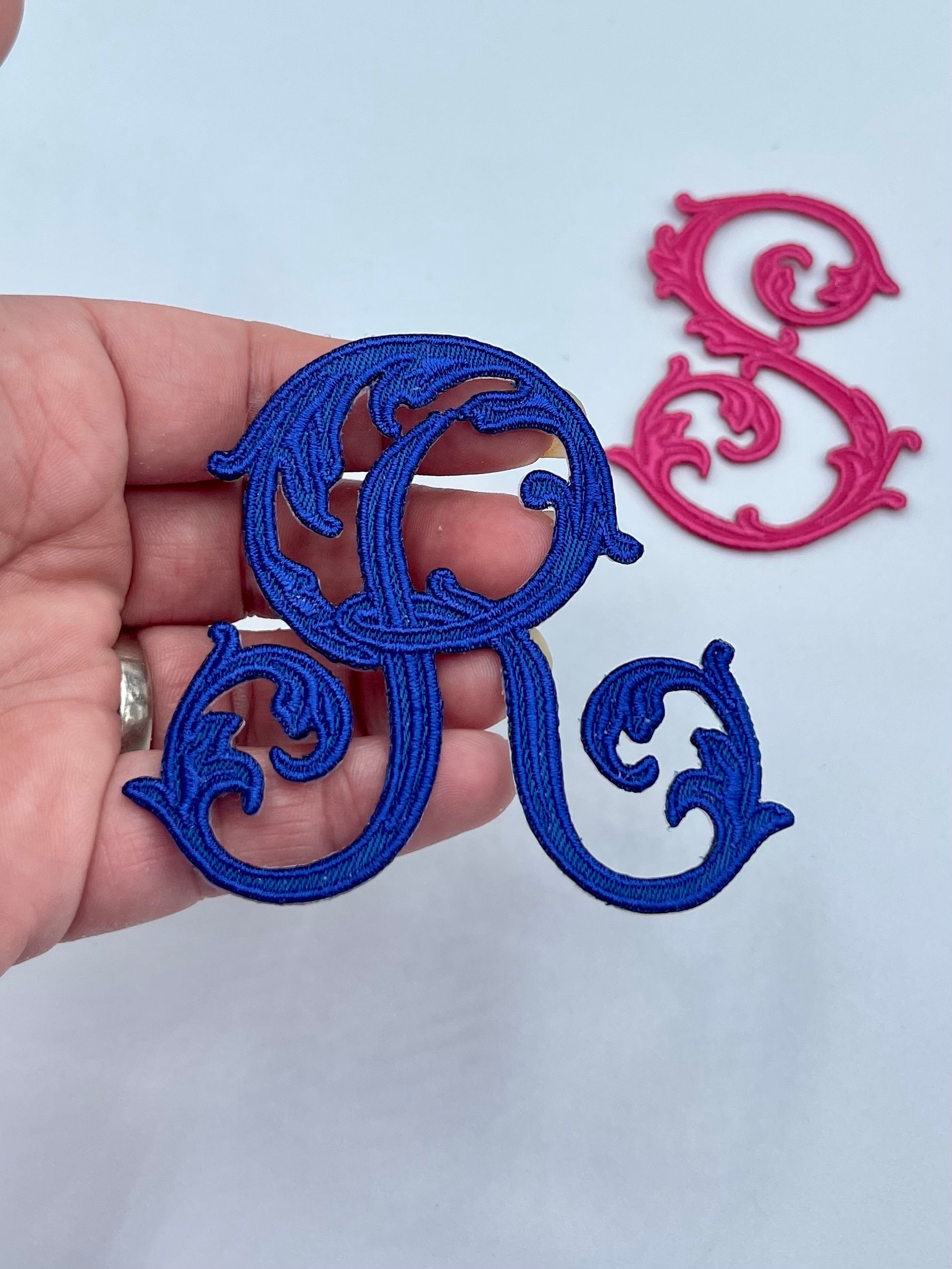 Custom Iron on Monogram Patch - Personalized Letter - Kids - Bride ...