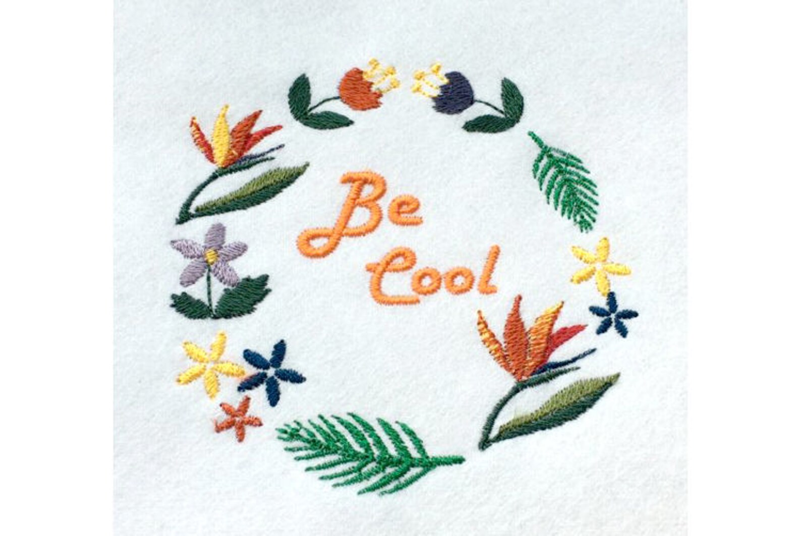 Summer Floral Decorated Design, Flower Machine Embroidery Design - Etsy