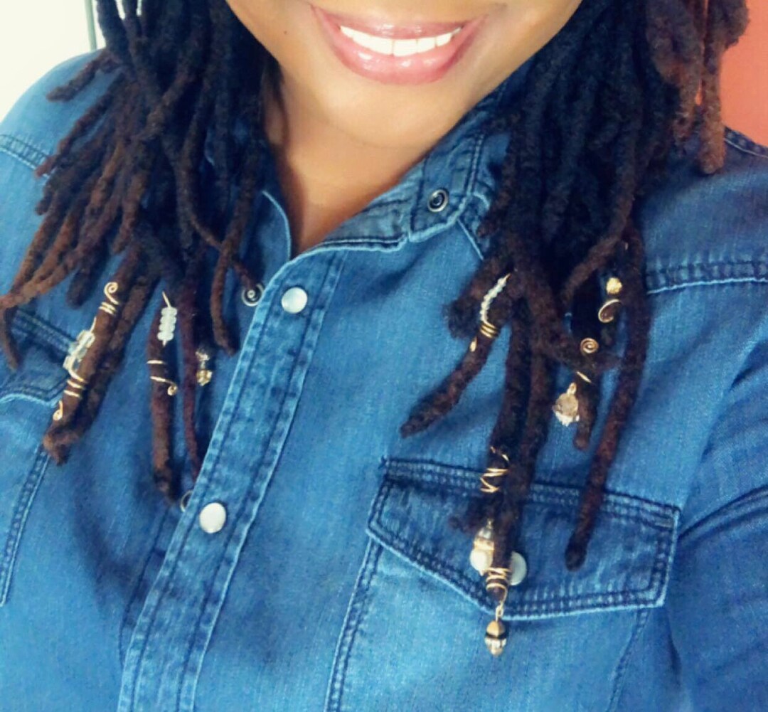 Sparkle, Clear, Rhinestone Loc Jewelry Gift Set | Sparkling Dread Beads ...