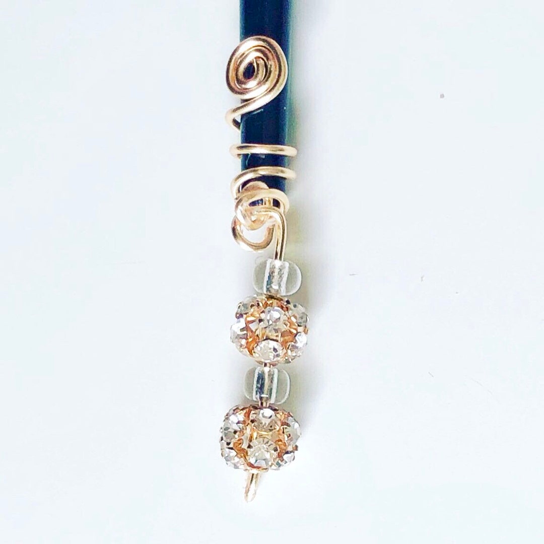 Rhinestone Loc Jewelry | Rhinestone Loc Bead | Micro - Sharpee Size - Etsy