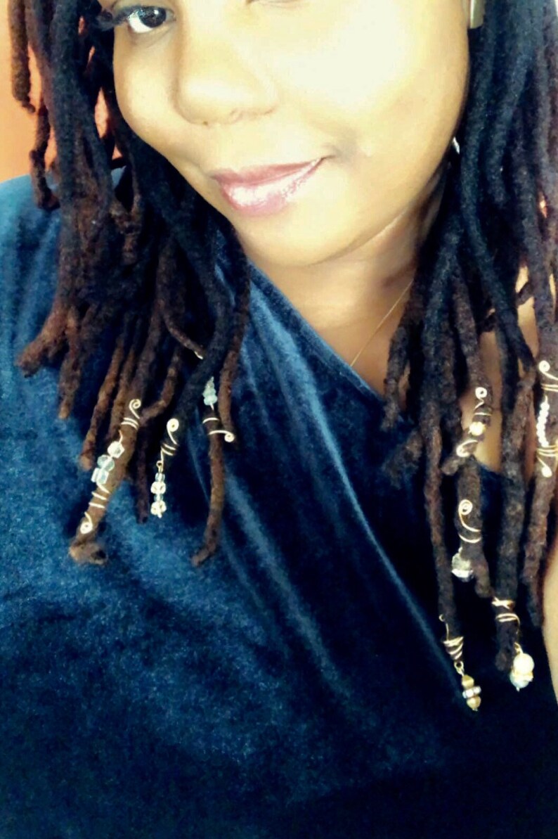 Sparkle, Clear, Rhinestone Loc Jewelry Gift Set | Sparkling Dread Beads ...