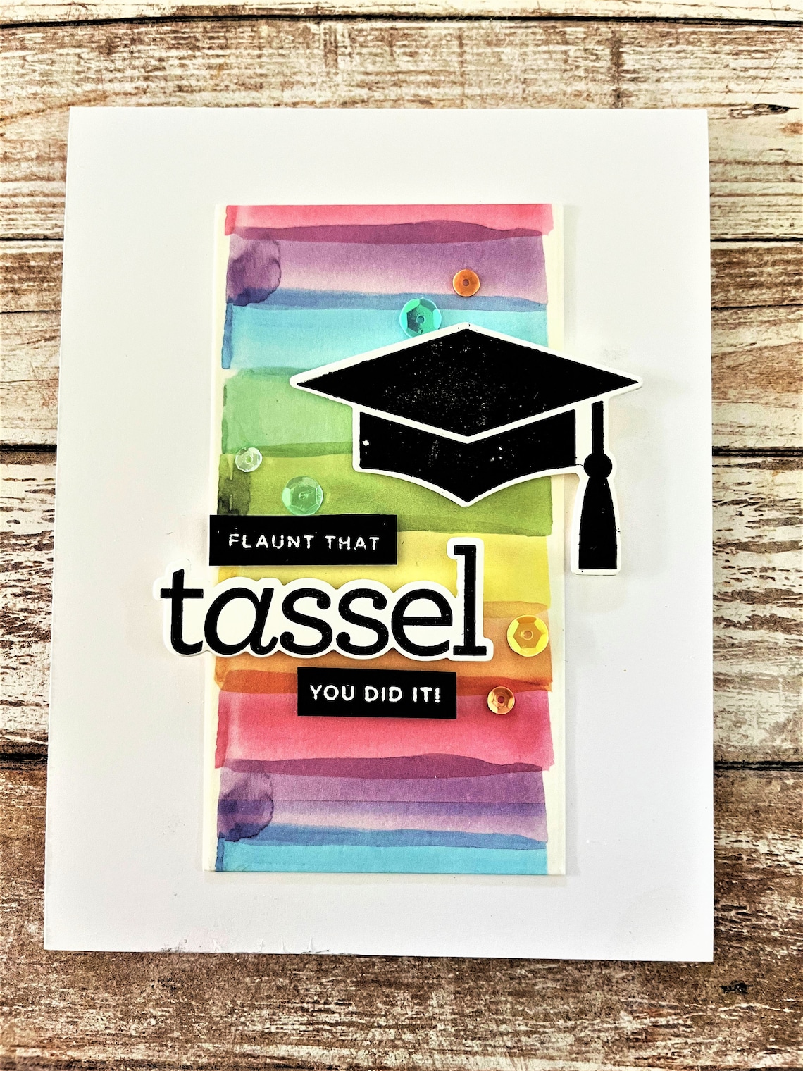 Happy Graduation Card, Rainbow Graduation Card, for the Graduate ...