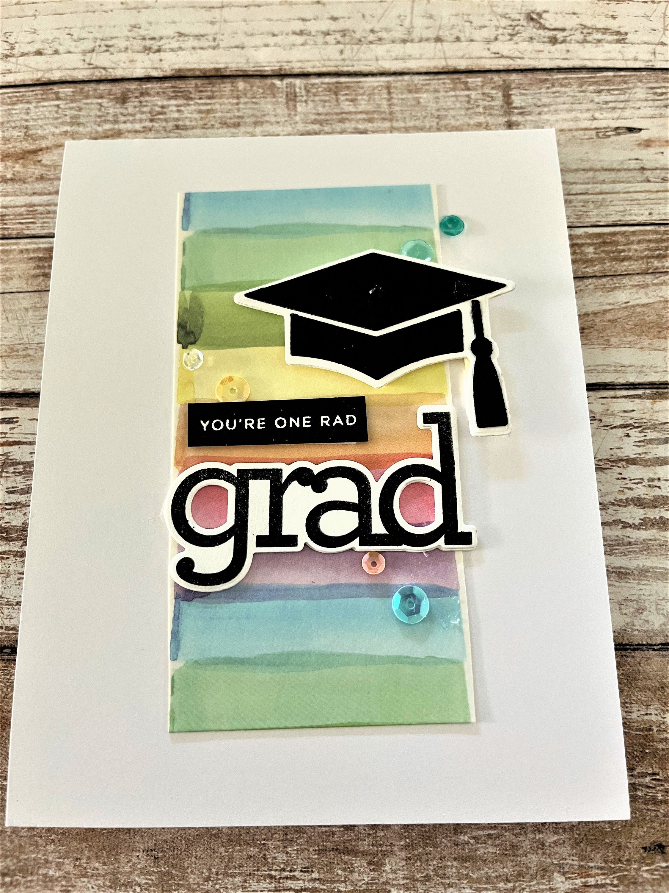 Happy Graduation Card, Rainbow Graduation Card, for the Graduate ...