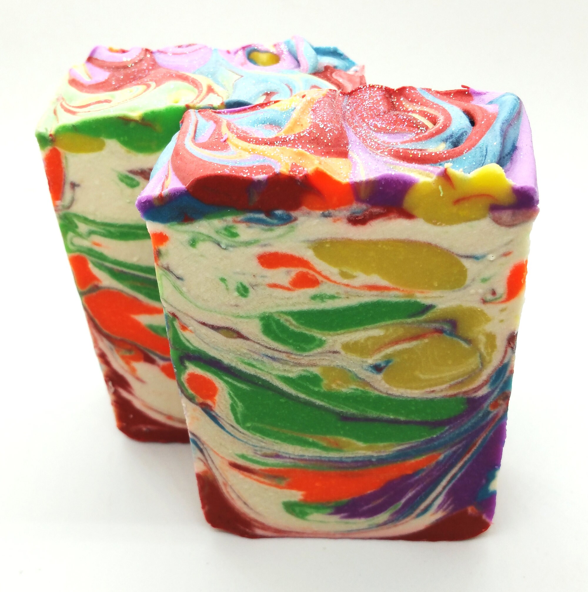 Apple Mango Tango Artisan Soap, Cold Process Soap, Rainbow Soap, Luxury ...