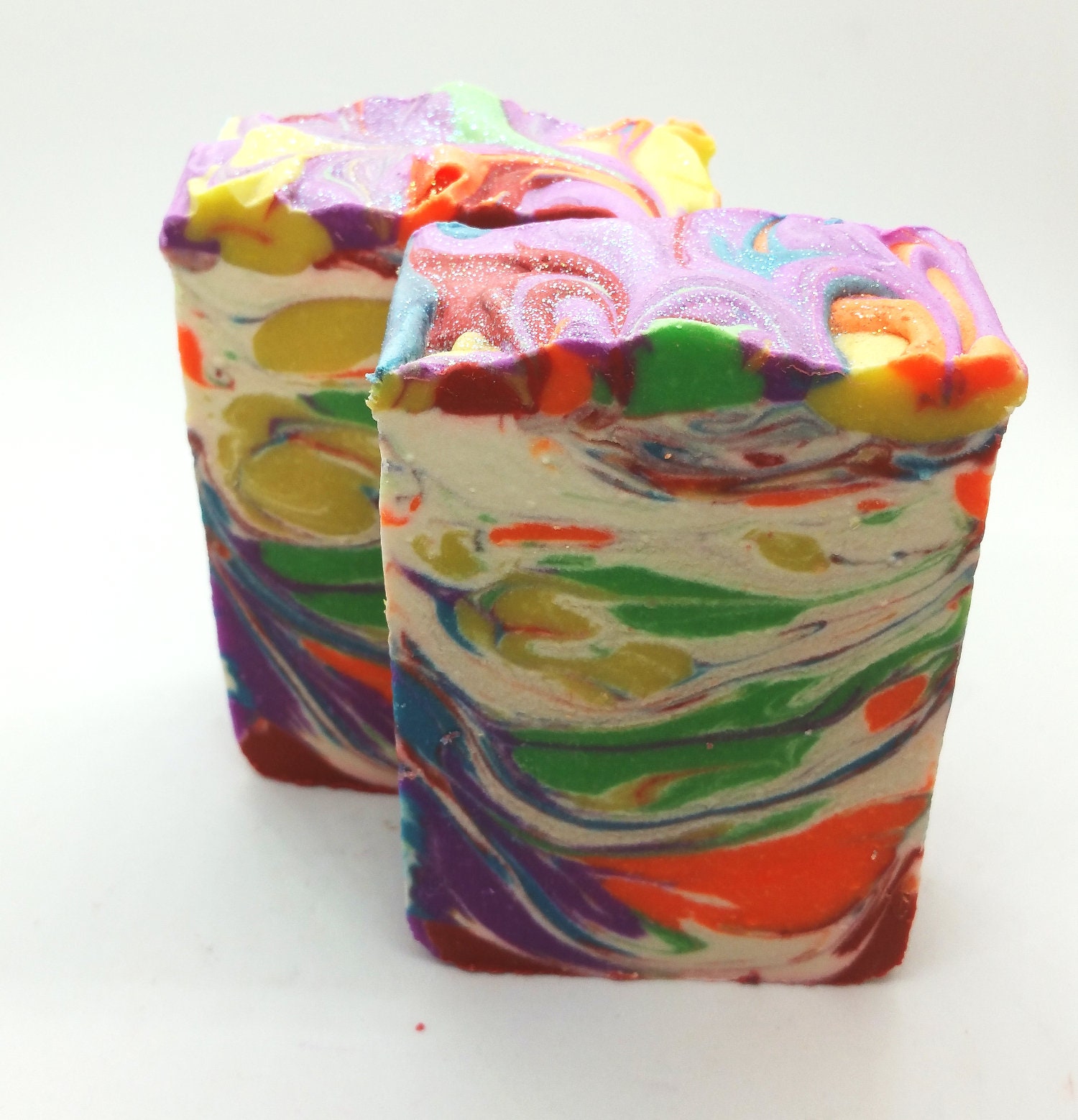 Apple Mango Tango Artisan Soap, Cold Process Soap, Rainbow Soap, Luxury ...