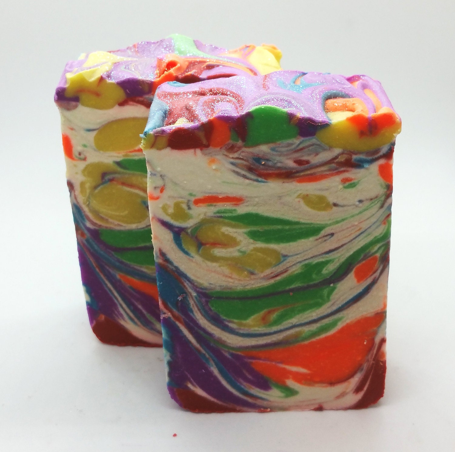 Apple Mango Tango Artisan Soap, Cold Process Soap, Rainbow Soap, Luxury ...