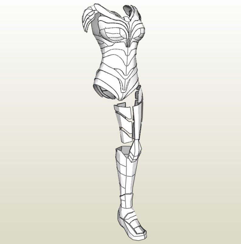 Wonder Woman 1984 Suit Pepakura Files | Etsy