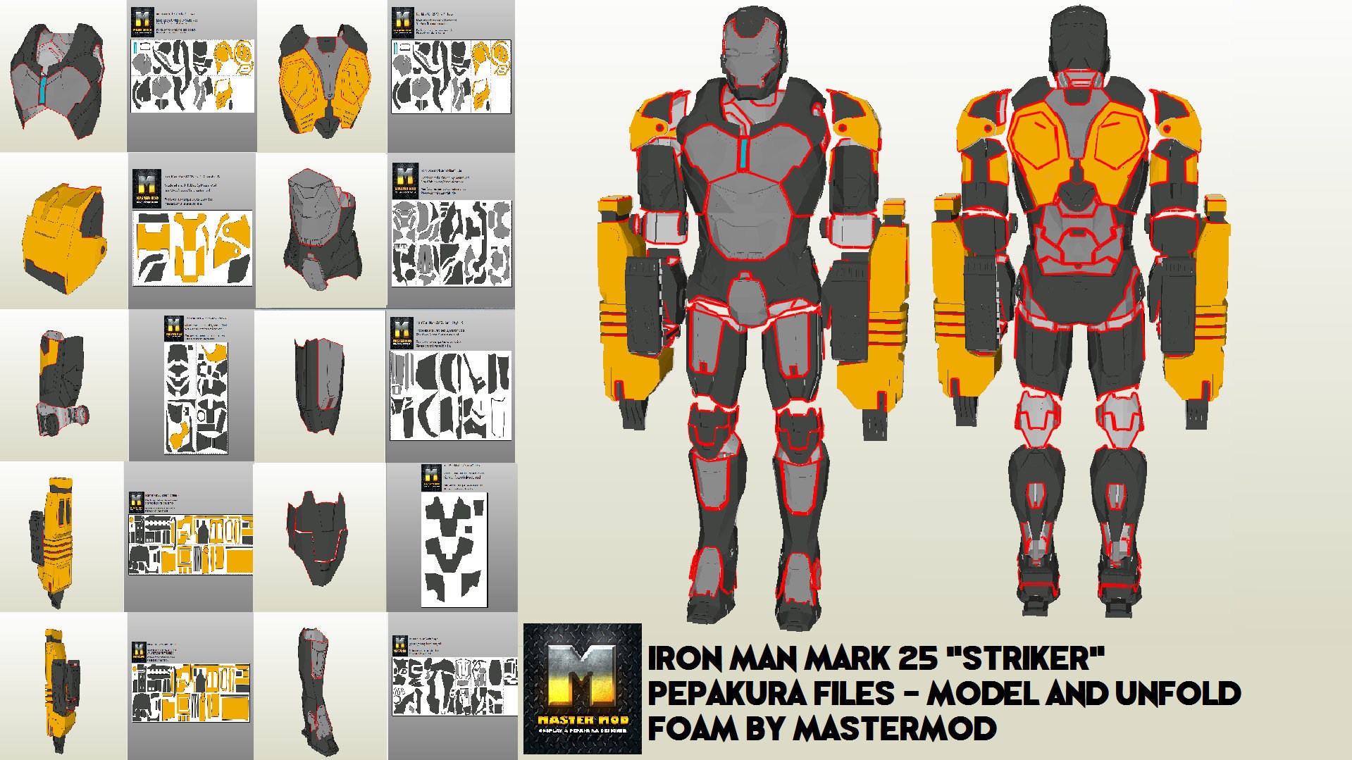Iron man mark 25 pepakura files - kjafrenzy