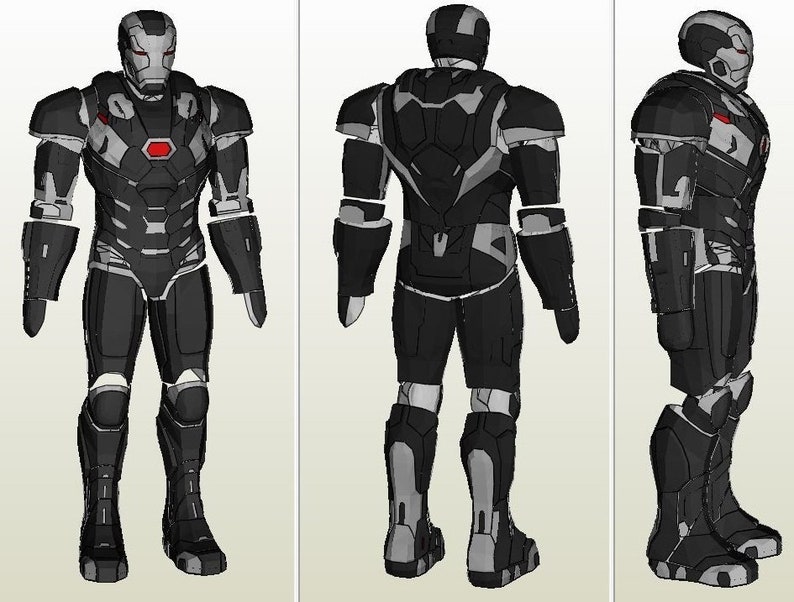 War Machine Mark 6 Full Armor Avengers Endgame Pepakura | Etsy