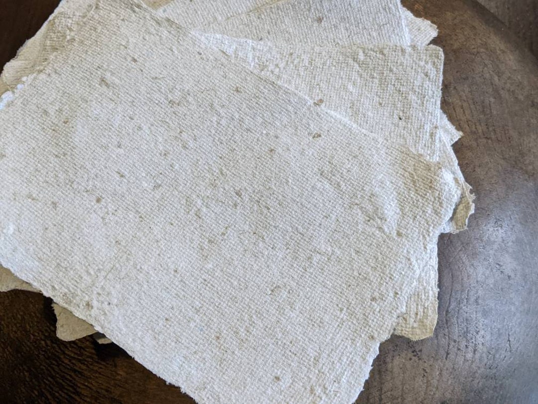 Handmade Recycled Cream Speckled Paper - Etsy