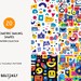 20 Smiling Geometric Shapes Seamless Pattern | High Quality Pattern ...