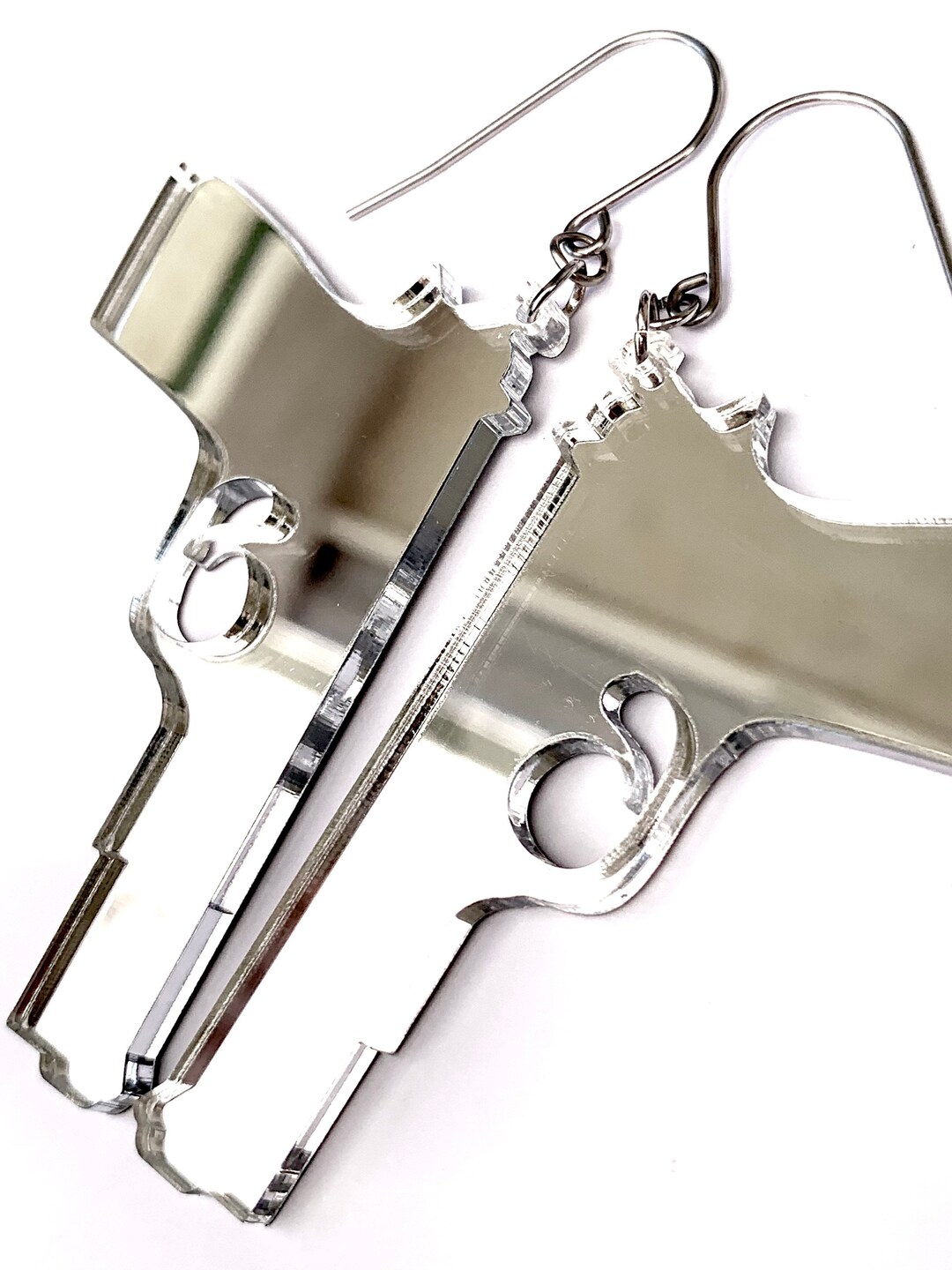 Large Retro Gothic Punk Gun Pistol Mirror Acrylic Surgical - Etsy