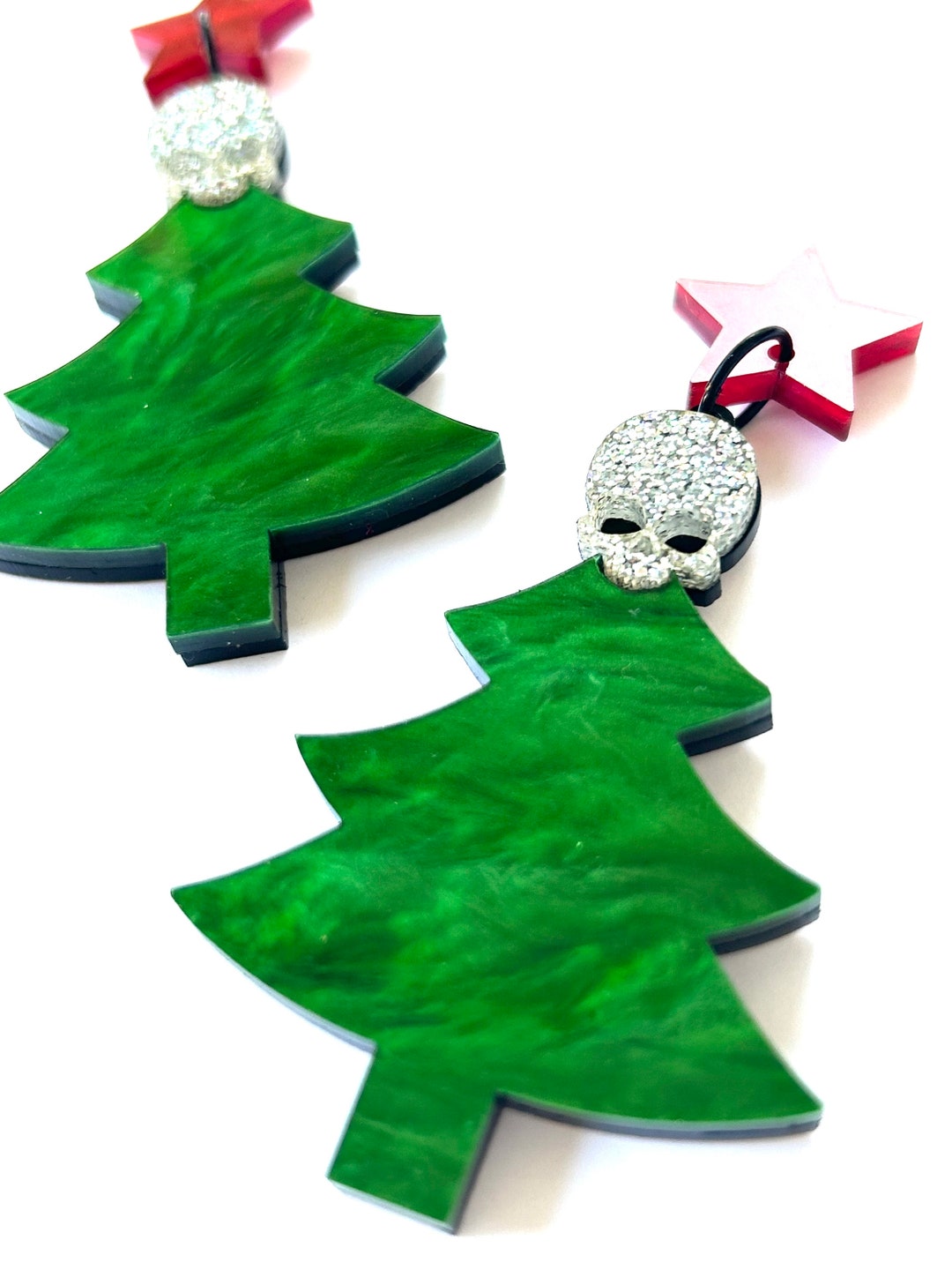 Gothic Merry Skullmas Christmas Tree Skull Star Acrylic - Etsy