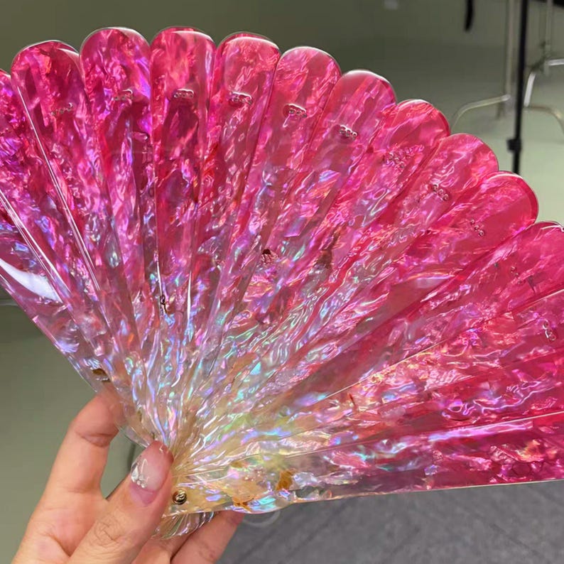 Antique Mother of Pearl Ombre Hand Fan: Luxury Shell Fan - Etsy