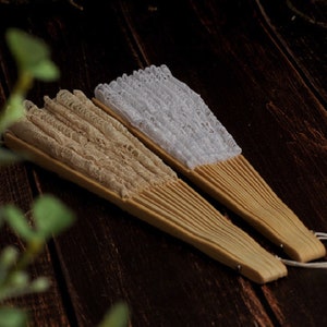 Hand Held Lace Fan,vintage Lace Fan,party Favor,bridal Fan - Etsy