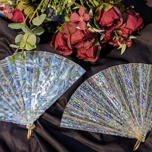 Exquisite Natural Shell Fan,shimmering Mother of Pearl Fan,vintage ...