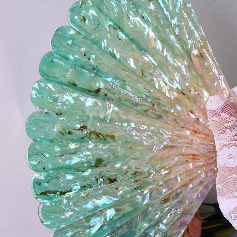 Antique Mother of Pearl Ombre Hand Fan: Luxury Shell Fan - Etsy