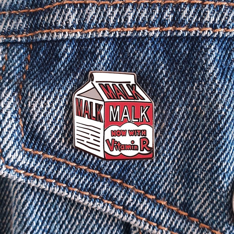 MALK Carton Now With Vitamin R Simpsons Enamel Pin | Etsy