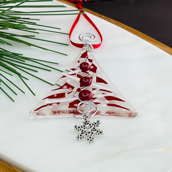 Fused Glass Christmas Ornaments - Etsy