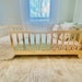 Luca Montessori Floorbed Toddler Size With Rails Custom Kids Furniture ...