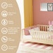 Luca Montessori Floorbed Toddler Size With Rails Custom Kids Furniture ...