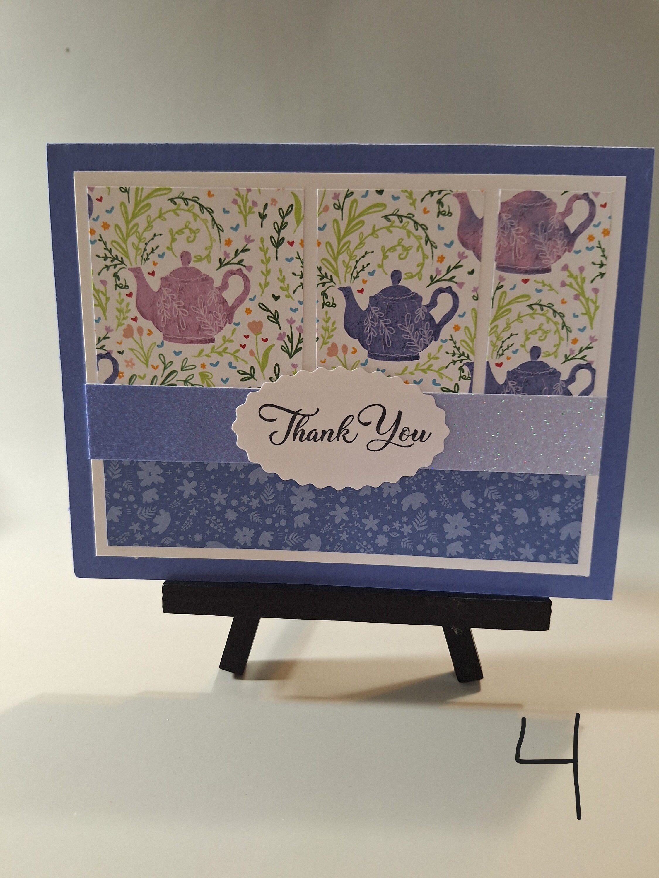 Handmade Card Thank You Tea - Etsy