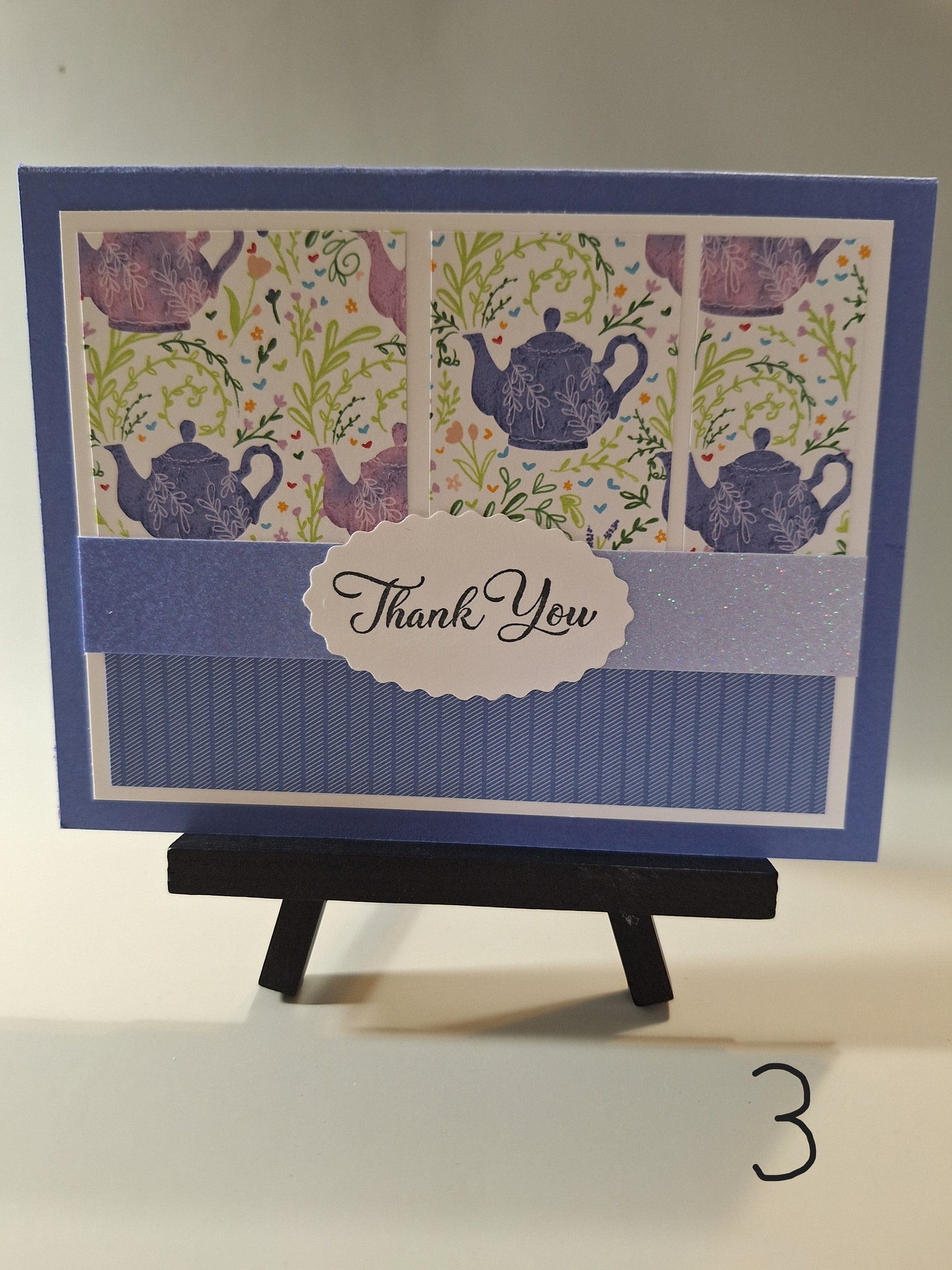 Handmade Card Thank You Tea - Etsy