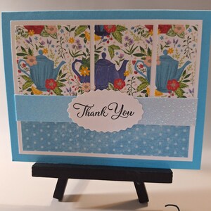 Handmade Card Thank You Tea - Etsy