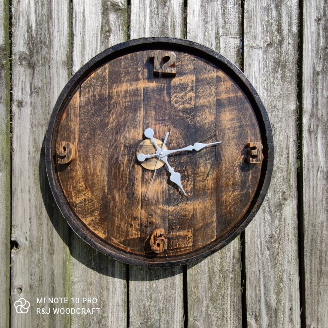 Irish Whiskey Barrel Wall Clock - Etsy