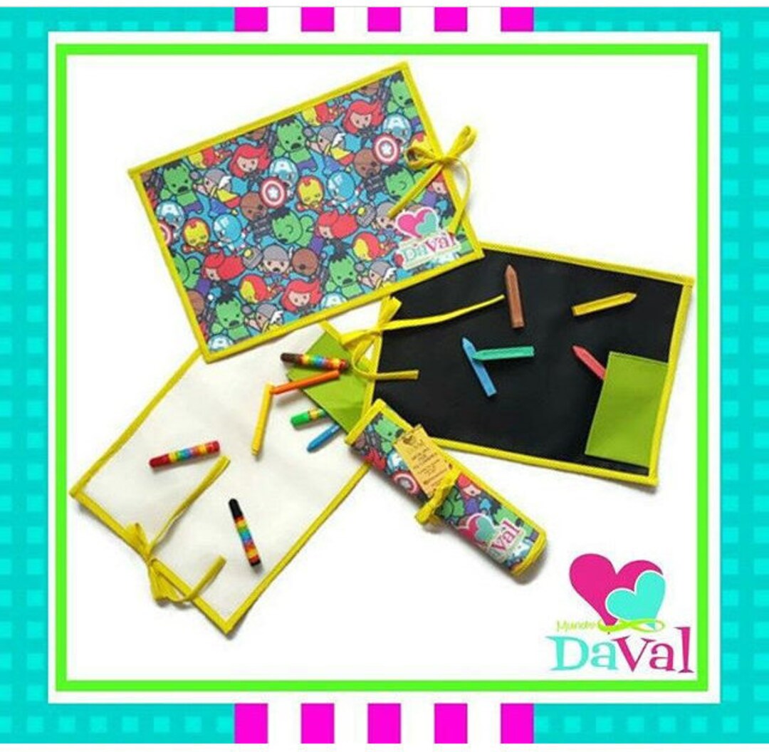 Roll-up Whiteboards for Children. Marker and Chalk. - Etsy