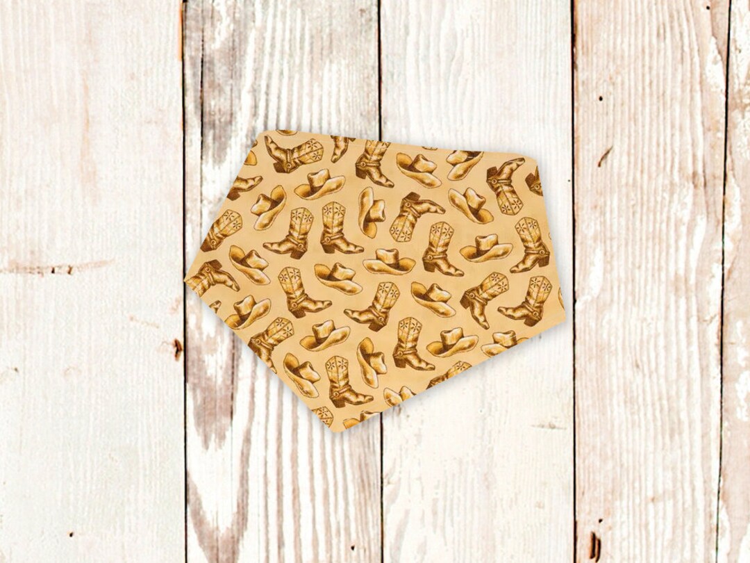 Western Dog Bandana • Cowboy/cowgirl • Personalized Dog Bandana With ...