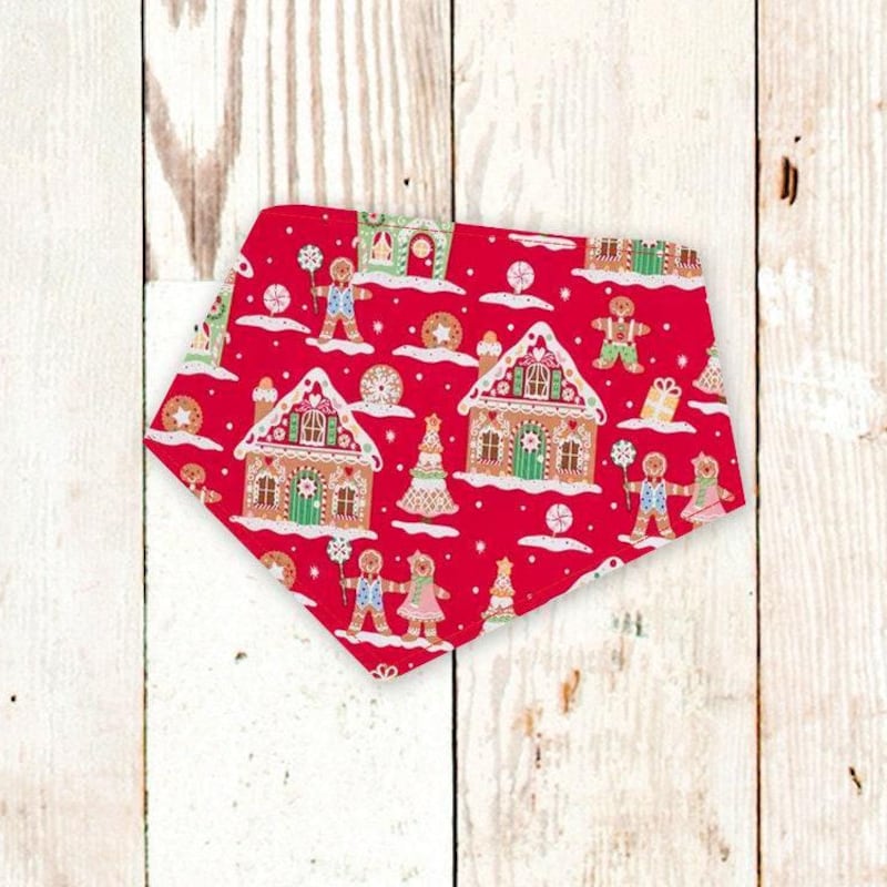 Dog Xmas Bandana Snap - Etsy