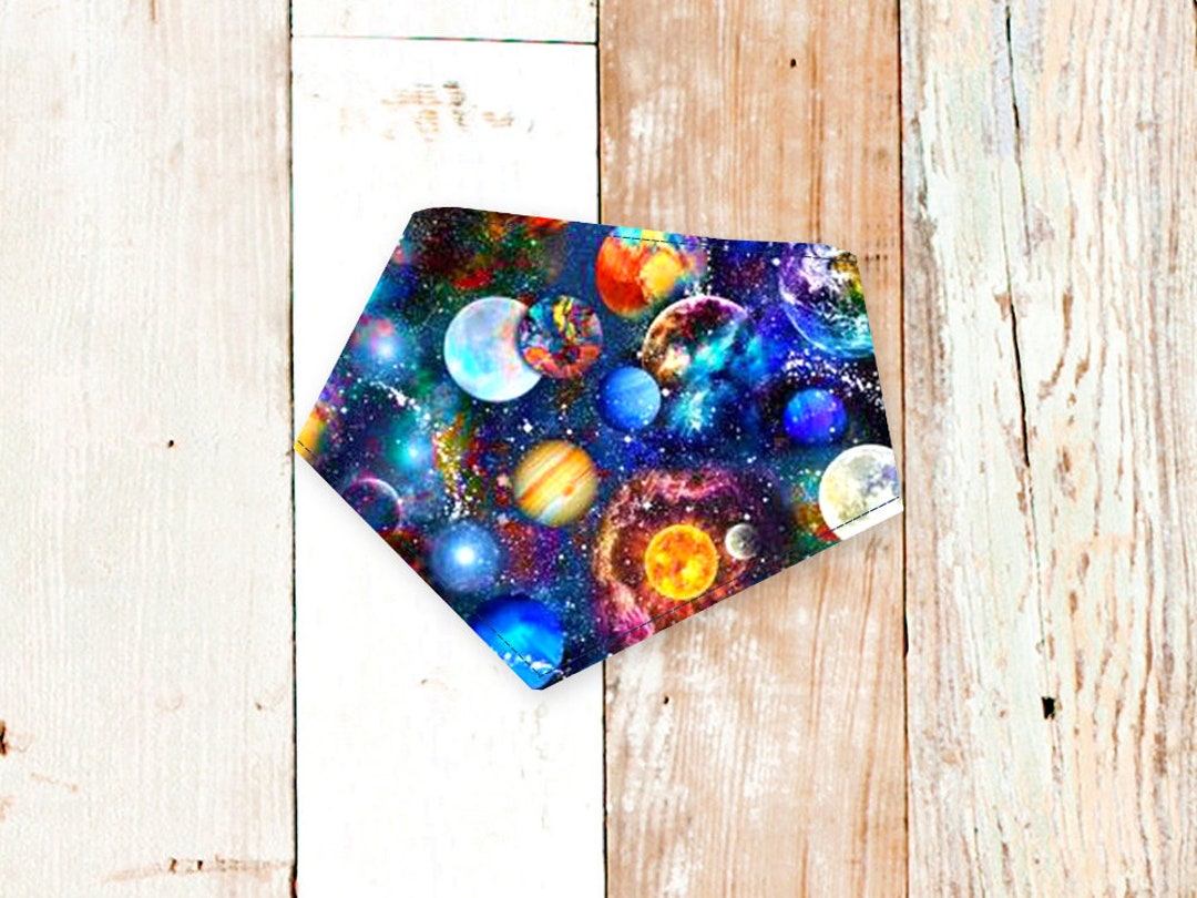 Dog Bandana outer Space Personalizable Dog Bandana With Snaps. Machine ...
