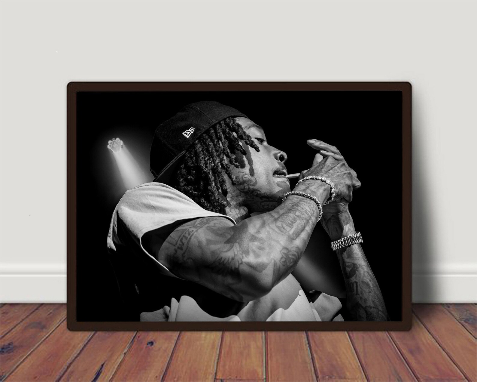 Wiz Khalifa Poster stampa tela Rapper Cantante Hip Hop | Etsy