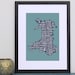 Map of Wales Personalised Word Art Print or Canvas, Welsh Map ...