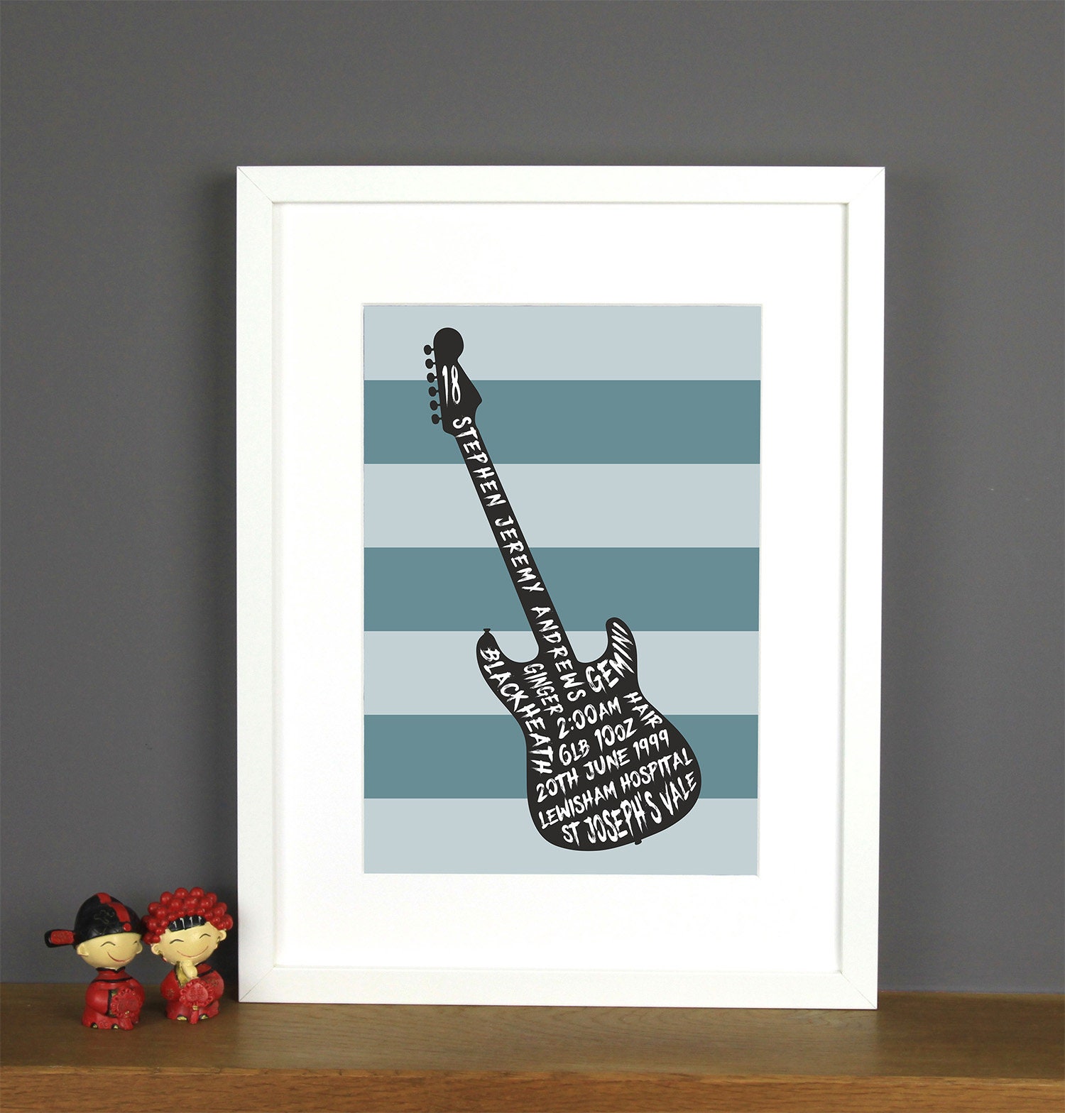 Bass Guitar Personalised Word Art Print or Canvas, Bass Guitar ...