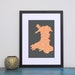 Map of Wales Personalised Word Art Print or Canvas, Welsh Map ...