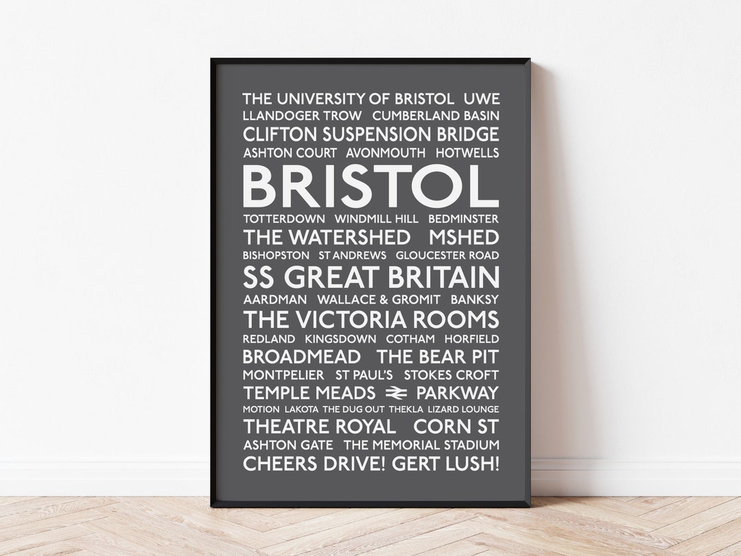Bristol Bus Blind Art Print for Bristolians, Graduates, Students ...