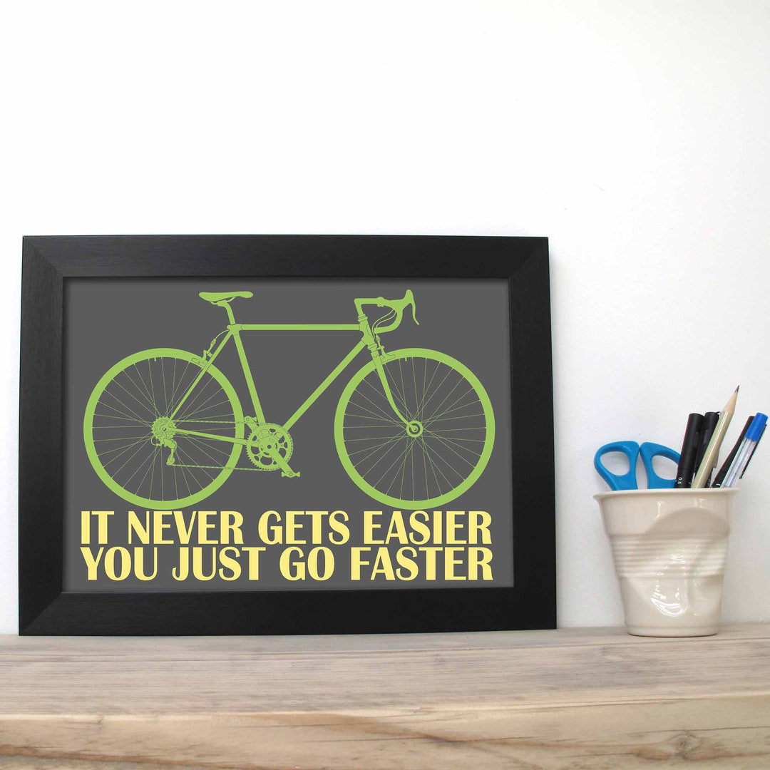 Cycling Word Art Print – Road Bike Pop Art - Etsy