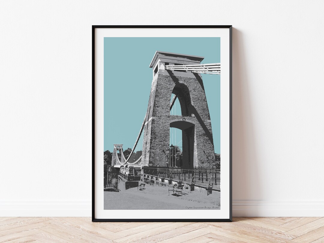 Clifton Suspension Bridge Art Print for Bristolians, Graduates ...