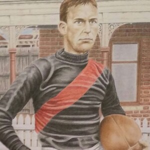 Essendon Football Club Art. Original artwork sold limited | Etsy