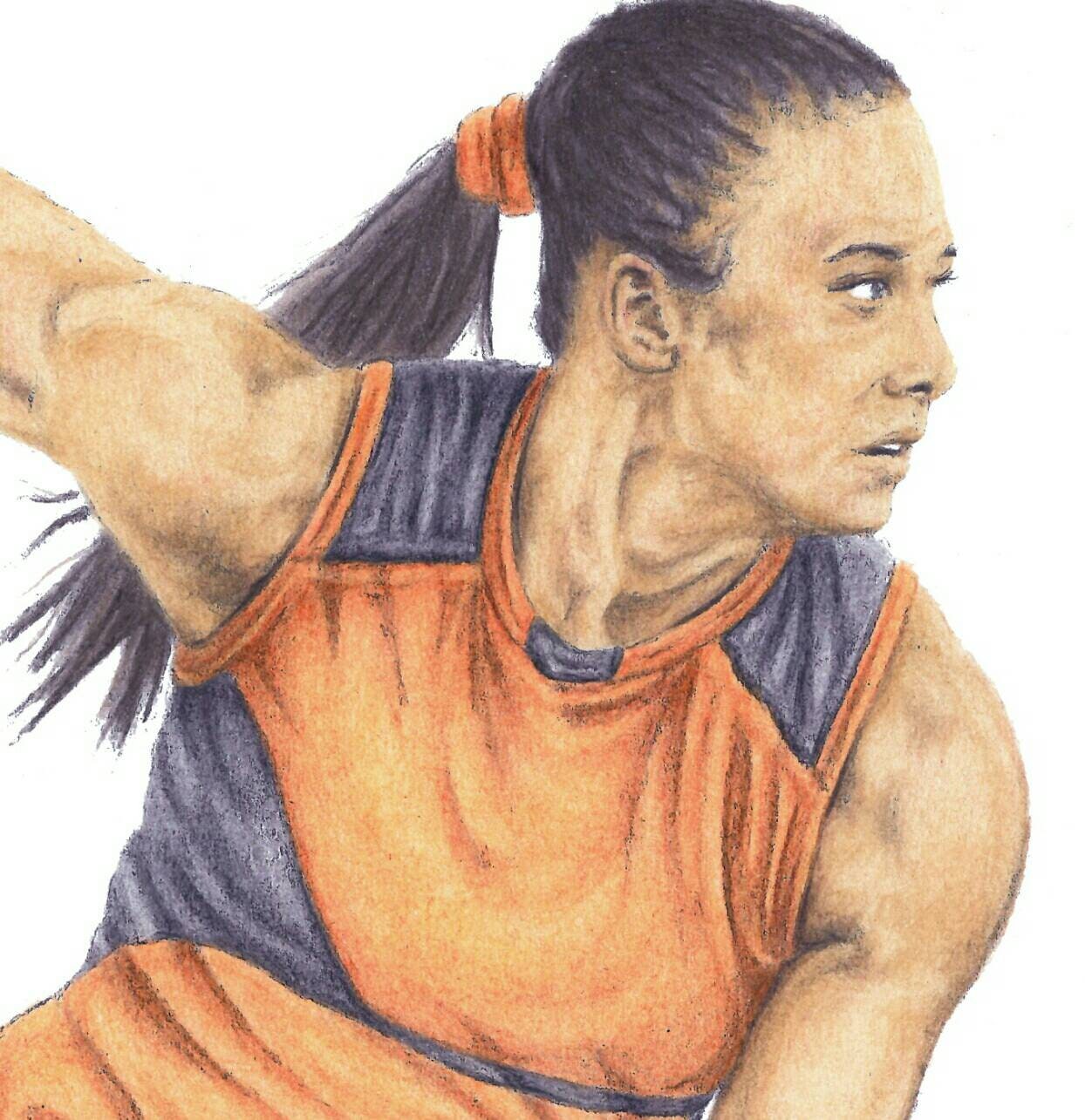 Australian Football Player Art Print. Emily Pease Limited - Etsy