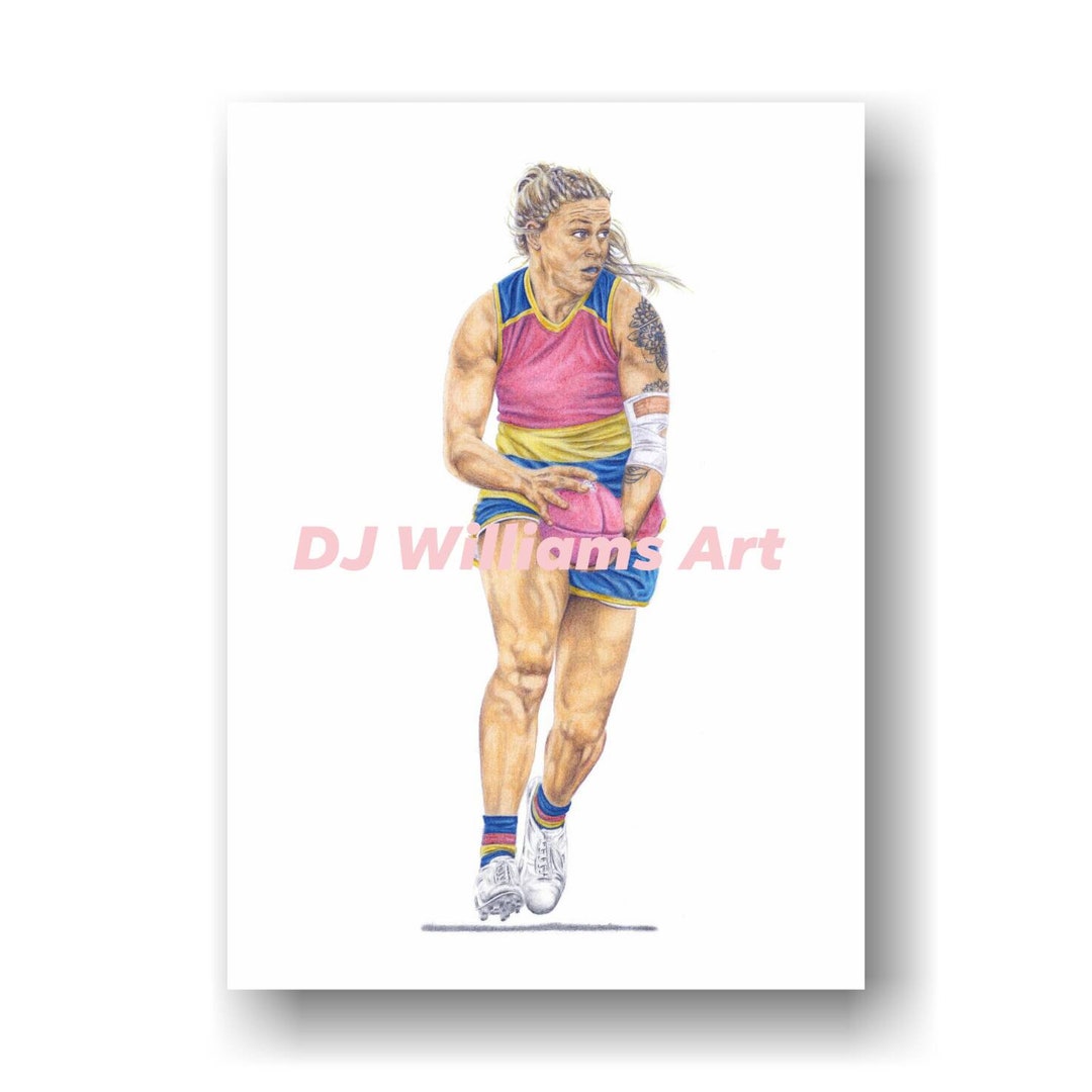Football Player Art Print. Anne Hatchard Limited Edition Fine Art Print ...