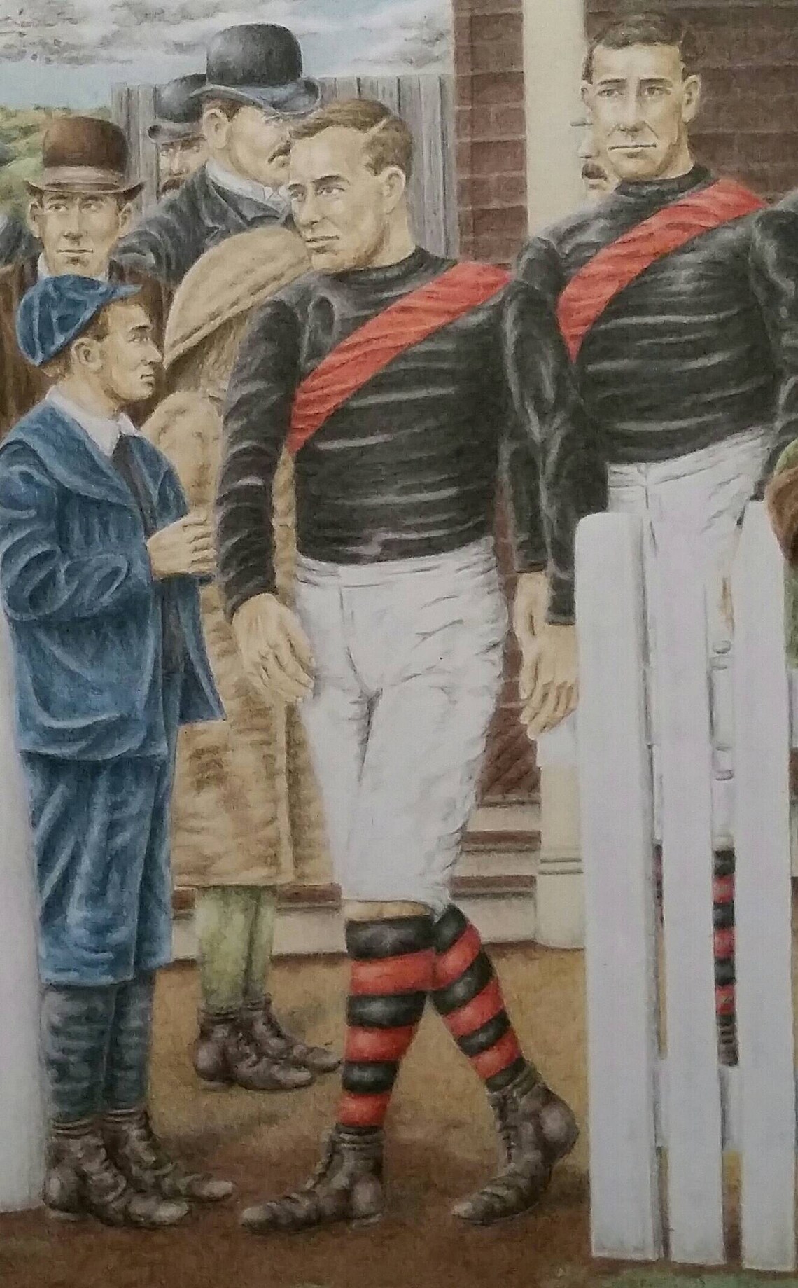 Essendon Football History Art Print. 1909 at the East Melbourne Cricket ...