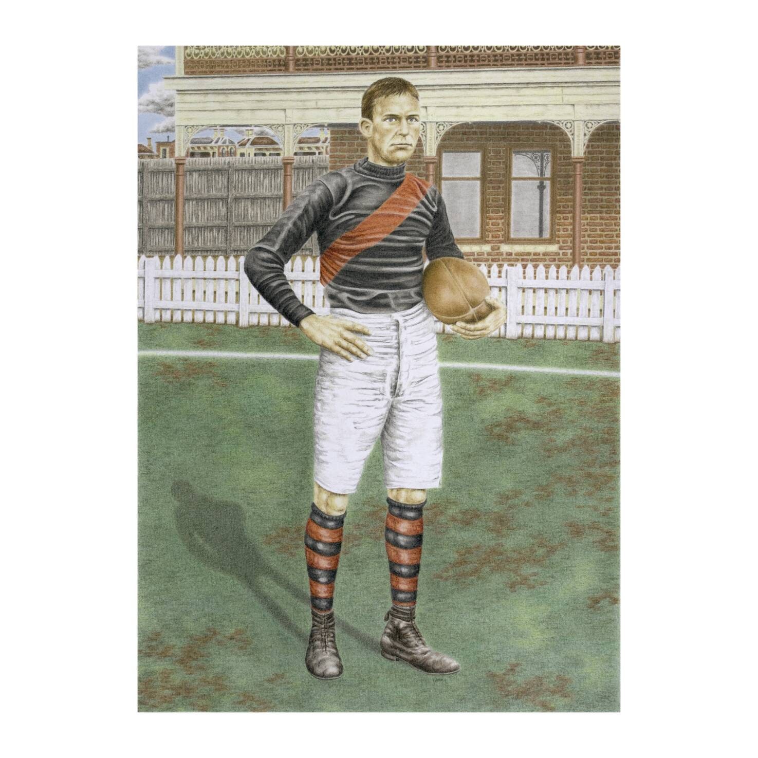 Essendon Football Club Art. Original artwork sold limited | Etsy