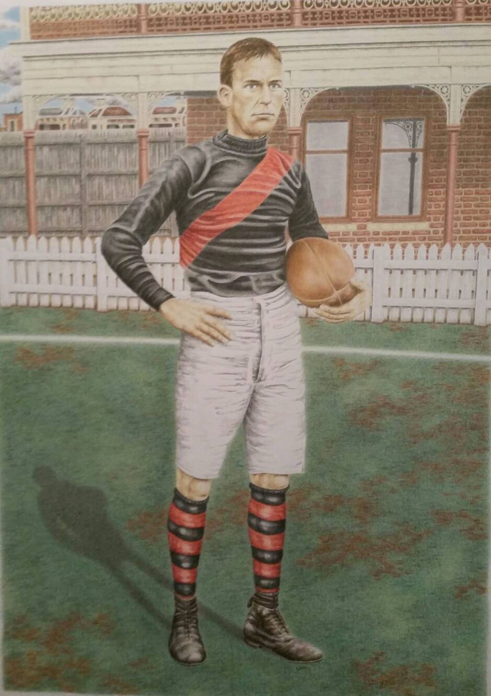 Essendon Football Club Art. Original artwork sold limited | Etsy