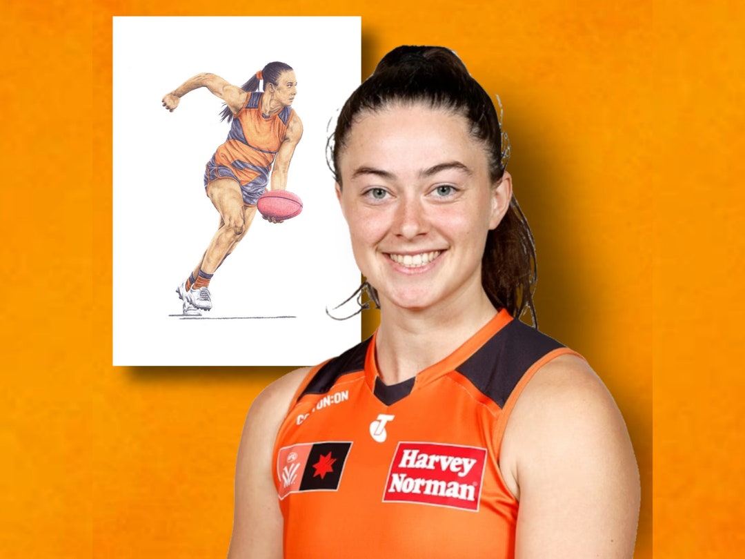 Australian Football Player Art Print. Emily Pease Limited Edition Fine ...