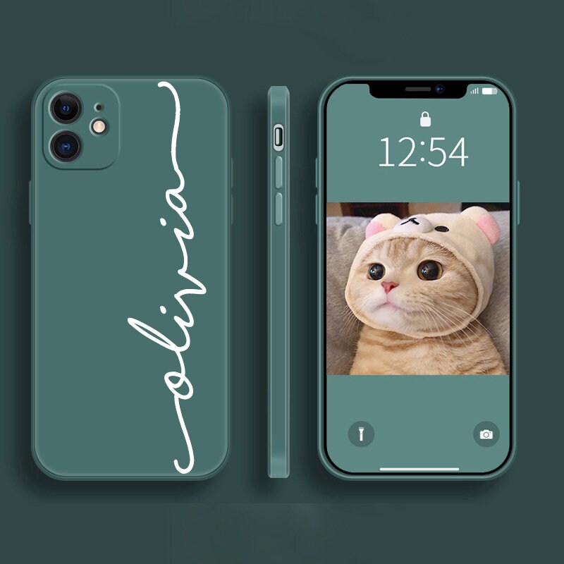 Monogram Custom Name Script Personalised Printed Phone Case Cover for ...